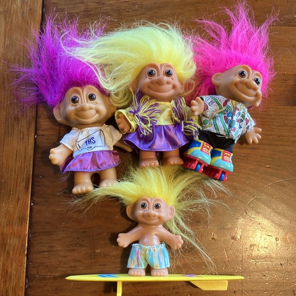Trolls | Toys | Vintage Trolls Set Of 4 Sports Theme | Poshmark